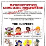 CSI Math Mystery Activity - Use Math To Find Out Who Committed the ...