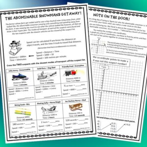 CSI Seasons Bundle: CSI Math Mystery. Spring, Winter, Summer and Fall ...